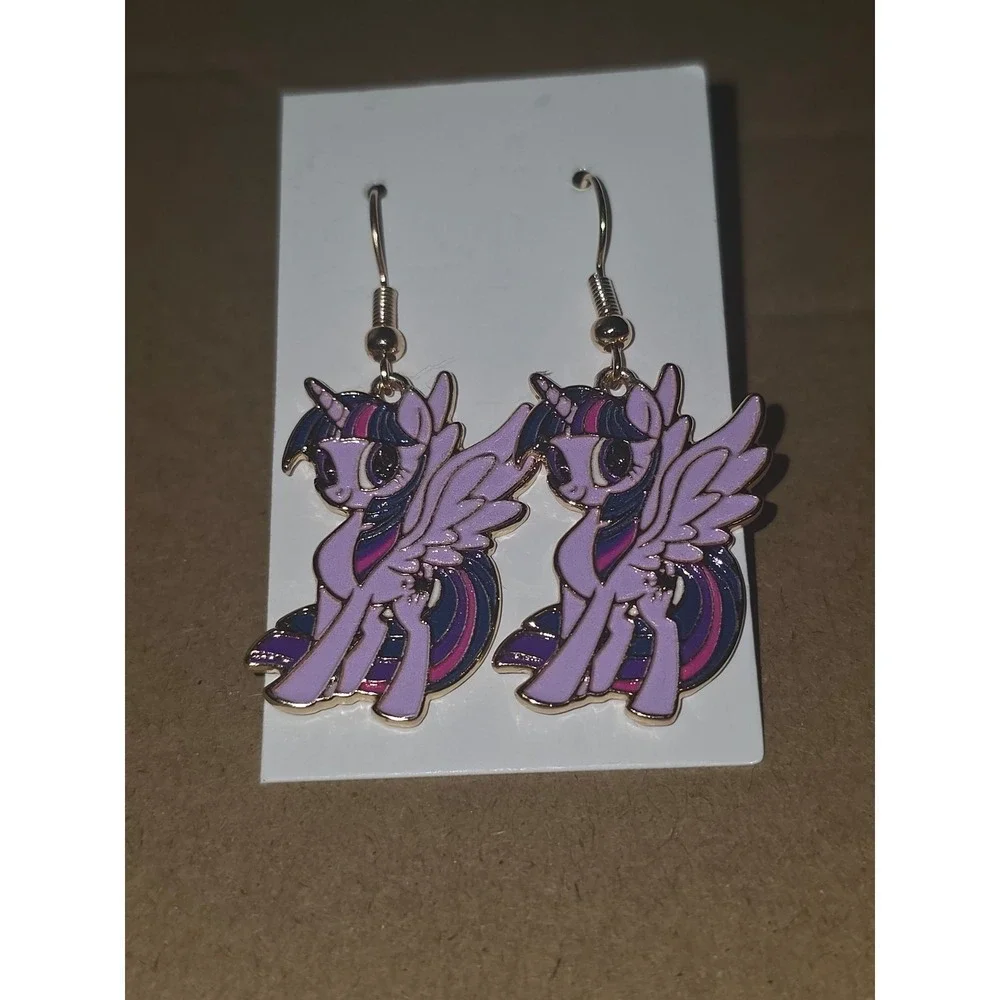 Handmade | Accessories | My Little Pony Hook Earrings Rainbow Dash ...